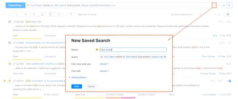 The Issues List Youtrack Server Documentation