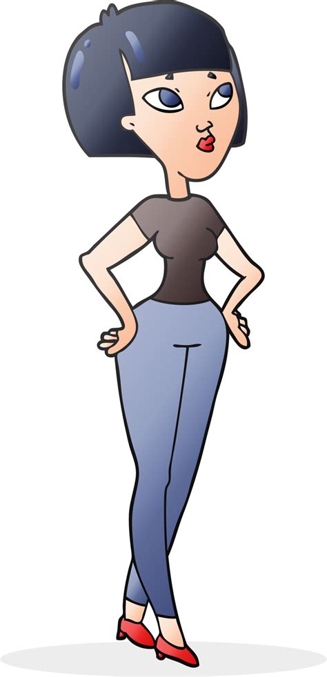 Hand Drawn Cartoon Woman 45169046 Png