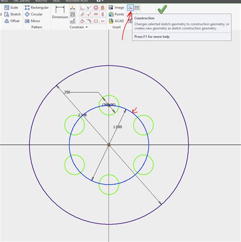 How To Extrude A Circular Surface With Holes Arrayed Around An Inner