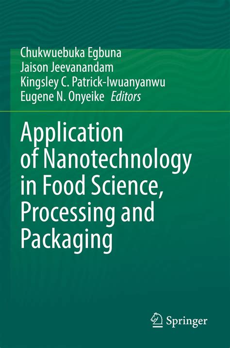 Buy Application Of Nanotechnology In Food Science Processing And