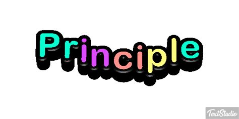 Principle Word Animated  Logo Designs