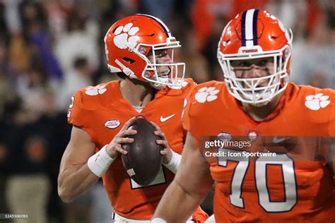 Clemson Tigers Quarterback Cade Klubnik During A College Football