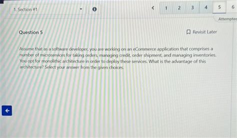 Section Attemptec Question Studyx