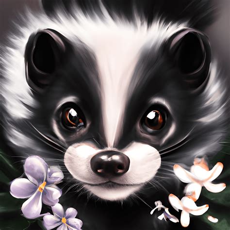 Extremely Adorable Skunk · Creative Fabrica