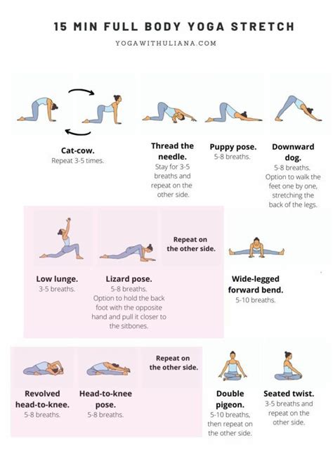 5 Min Gentle Morning Yoga Stretch Free Pdf Printable Full Body Yoga