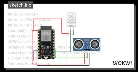 Read And Write Sensor Data In Cloud Wokwi ESP32 STM32 Arduino Simulator