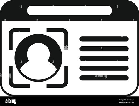 Web Detect Identity Icon Simple Vector Privacy Face Fingerprint Recognition Stock Vector Image