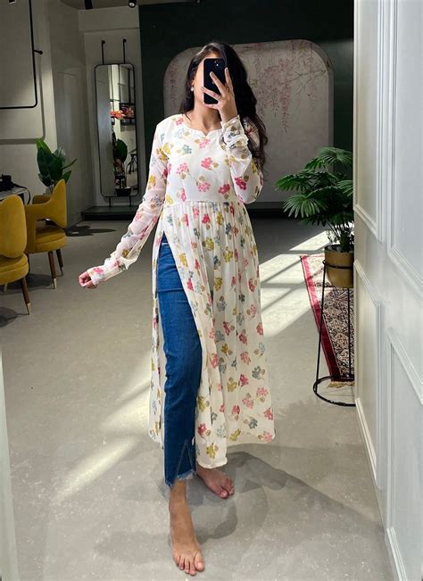 Bt 65 Naira Cut Georgette Kurti Catalog The Ethnic World
