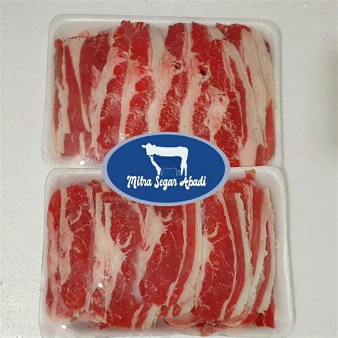 Jual Us Beef Slice Us ShortPlate Slice 1kg Shopee Indonesia