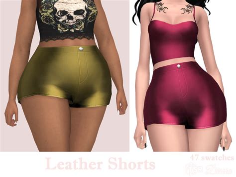 The Sims Resource Leather Shorts