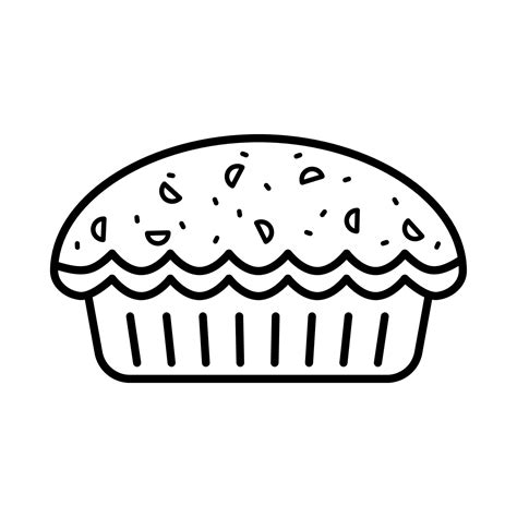 Outline Vector Apple Pie Icon Isolated On White Background 16088332