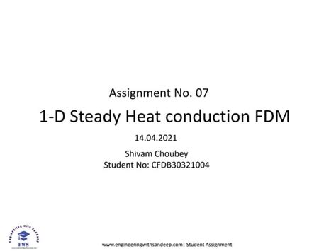 1 D Steady Heat Conduction Fdm Pdf