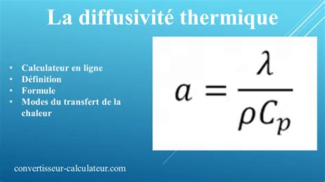 Calcul résistance thermique d un matériau en ligne 1
