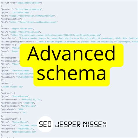 Advanced Schema Markup Done For You Json Ld Schema For Local And National Seo Jesper