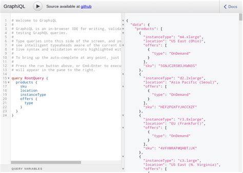 Playing With Facebook S GraphQL Applied To AWS Products And Offers