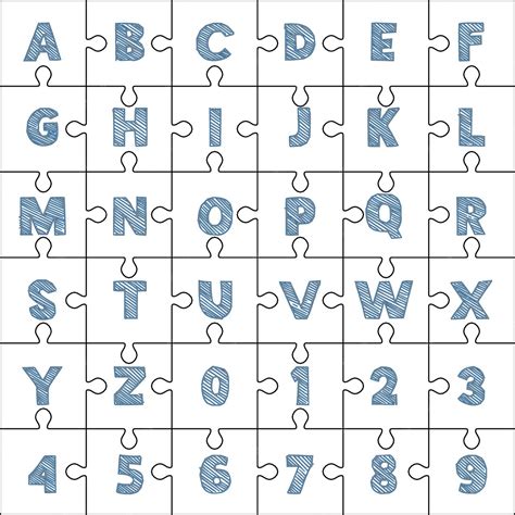 Premium Vector Cnc Laser Cutting Alphabet And Numbers Puzzle No Glue Vector Illustration