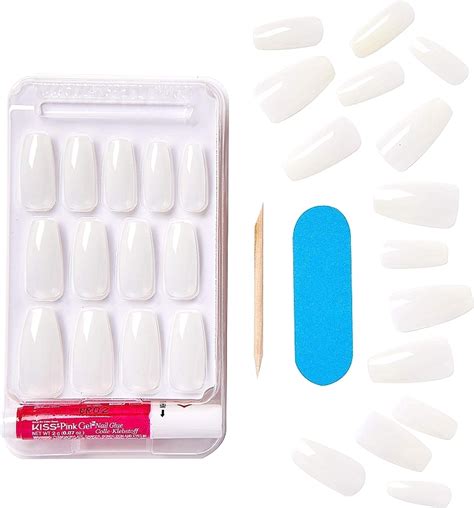 Kiss Nails Naturals Набор накладных ногтей с клеем натуральные купить по лучшей цене в