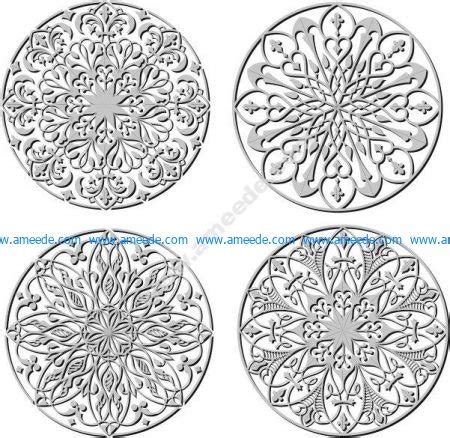 Circle Pattern Design Free Download Vector Files