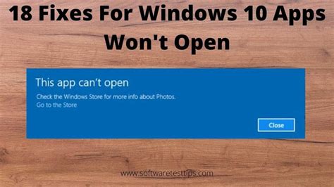 Software Test Tips On Linkedin 18 Fixes For Windows 10 Apps Wont Open