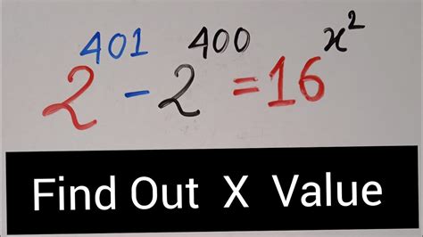A Beautiful Exponential Problem Solution Youtube