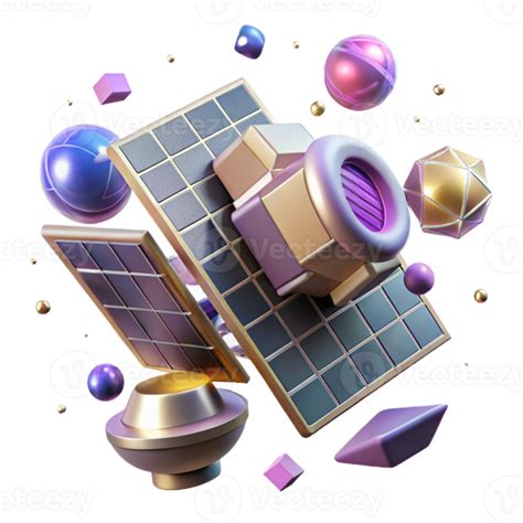 Magnificent Vintage Space Station Solar Array Panels Rotating Cutout