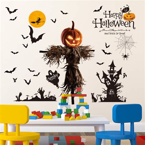 【楽天市場】ハロウィン ウォールステッカー 日本製 シール ポスター パーティー キッズ 子供部屋 壁紙 風呂 トイレ インスタ：ウォール