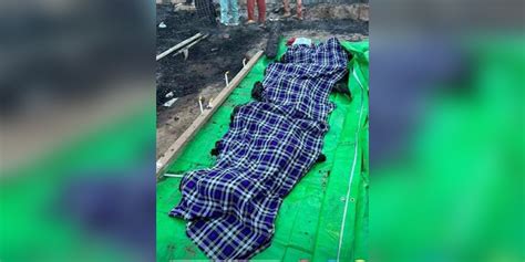 Dvb ဝိုင်းမော်မြို့နယ်၌ နေအိမ်မီးလောင်ပြီး အဘွားအို ၁ ဦးနှင့် ကလေးငယ် ၆ ဦး မီးလောင်သေဆုံး