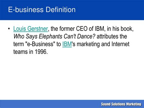 PPT E Business Definition PowerPoint Presentation Free Download ID 7100668