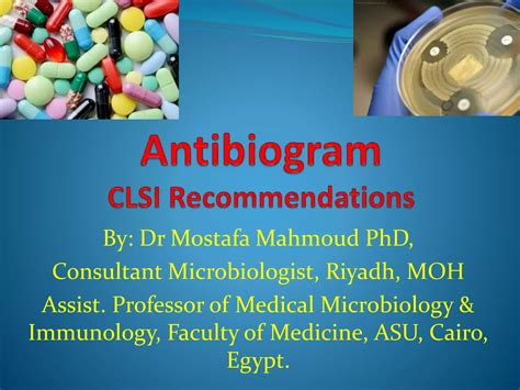 Antibiogram Clsi Recommendations Pptx