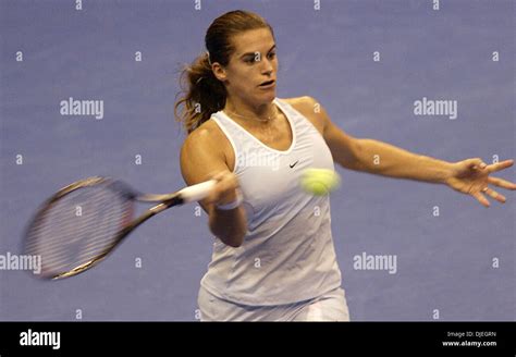 Nov 11 2004 Los Angeles Ca Usa Amelie Mauresmo Of France Hits A
