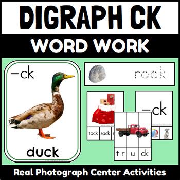 Digraph Ck Activities With Real Photographs By The Connett Connection