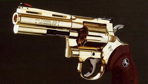 Kokusai Colt Python 4 Inch Metal Gold Finish Becomes Silver