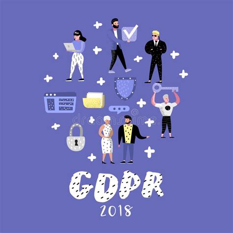 General Data Protection Regulation Concept With Characters Gdpr