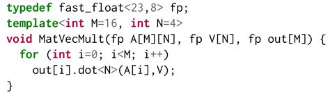 Jlpea Free Full Text Templatized Fused Vector Floating Point Dot Product For High Level