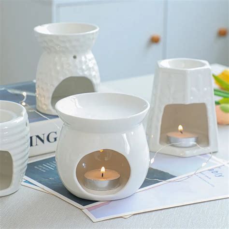 Ceramic Tealight Candle Holder Oil Burner Essential Oil Incense Aroma