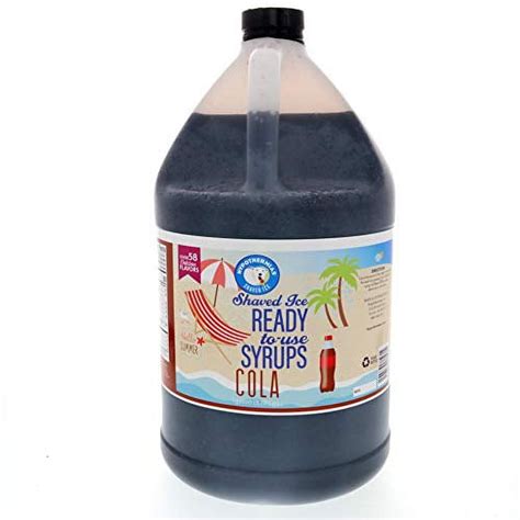Cola Cone Flavors Syrup Shaved Ice Slushie Flavored Syrups For