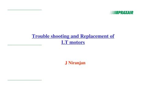 trouble shoot and replace motors pdf