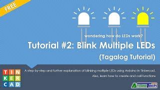 Arduino Tutorial 1 LED Blink Using Tinkercad Circuits Doovi