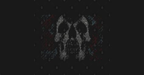 Binary Skull Art Binary T Shirt Teepublic