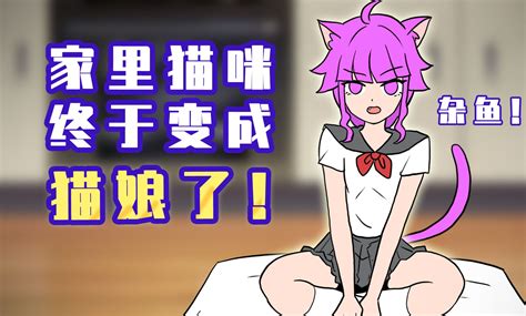 肥宅家里猫咪终于变成猫娘了 谜之腿毛儿 谜之腿毛儿 哔哩哔哩视频