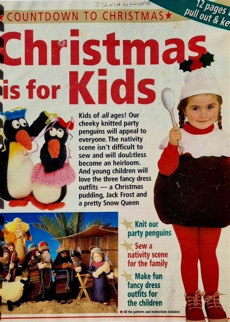 Alan Dart Nativity Sewing And Party Penguins The Old Toy Knitting Shop