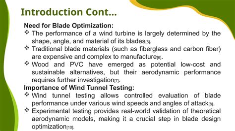 Optimization Of Wind Turbine Blade Design Using Wind Tunnel Testing Ppt