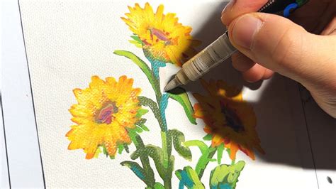 해바라기를 그리는 방법 450 Youtube