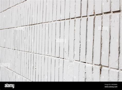This Image Features A Detailed Closeup View Of A White Brick Wall Showcasing The Texture And