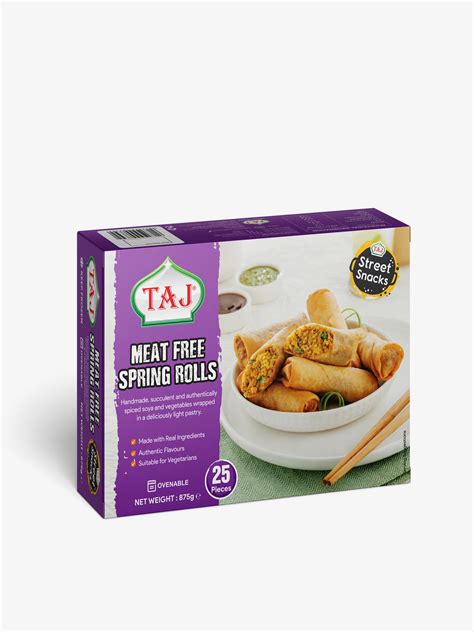 Meat Free Spring Rolls Taj Foods