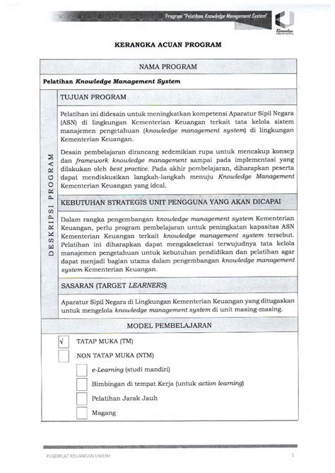 Pdf Kap Pelatihan Knowledge Management System Kms Combined Dokumen Tips