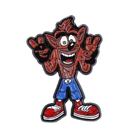 Enamel Pin Crash Bandicoot Nufsed Sticker