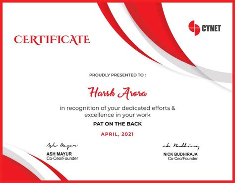 Harsh Arora On Linkedin Thankyou Cynetsystems Patontheback