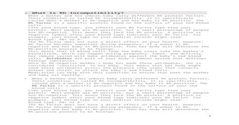 Docx What Is Rh Incompatibility Dokumentips