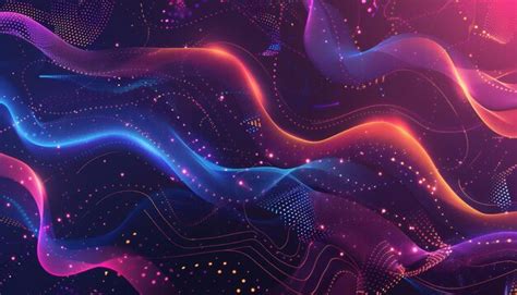 Premium Photo Colorful Abstract Waves Of Light Flowing Through A Dark Background With A